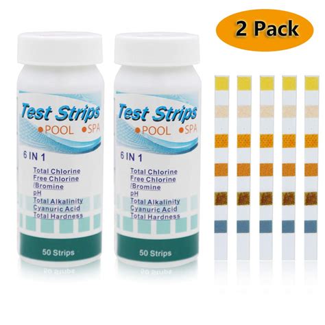 Buy Ctlite Hot Tub Test Strips 6 In 1 Pool Water Quality Spa Test