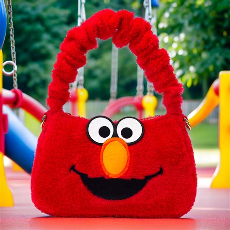 Loungefly Sesame Street Elmo Plush Crossbody Bag Merchoid