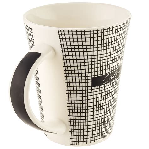 Чашка фарфорова з чорно білим принтом 350 мл в асортименті 82392 Купити за вигідною ціною в