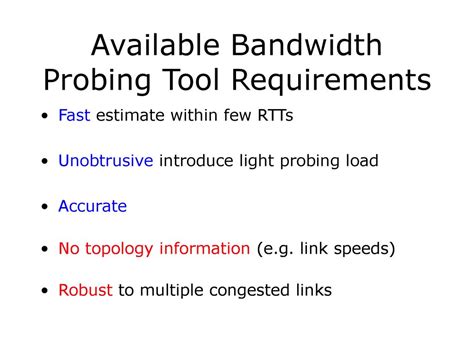 Pathchirp Efficient Available Bandwidth Estimation Ppt Download