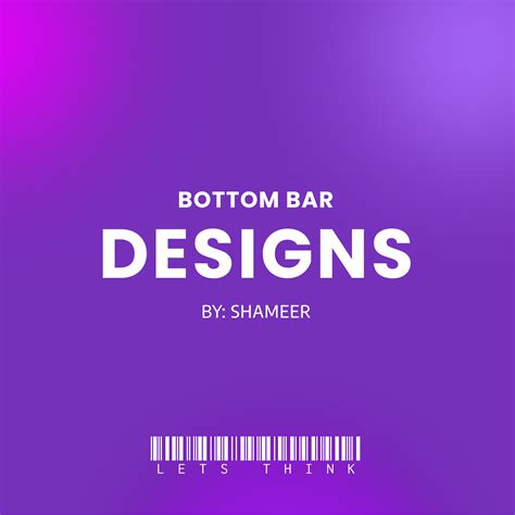 Modern Bottom Bar Design Figma