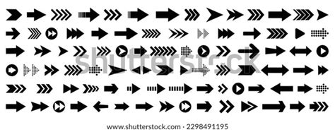 Arrow Icon Set Arrow Cursor Collection Stock Vector Royalty Free Shutterstock