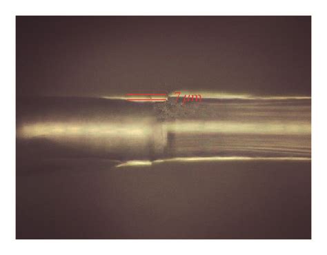 A Micrographs Of Corrosive Fiber With Core Offset Splicing B Download Scientific Diagram