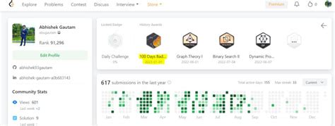 Abhishek Gautam On Linkedin Leetcode 100daysbadge 100daysoflearning