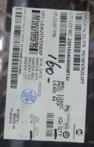 Pic18f67k22 I Pt Microchip Microcontroller Tqfp 64 At Rs 400 Piece In Mumbai