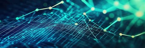 Dynamic Trend Analysis Background With Intersecting Lines And Data Grid