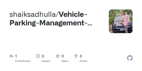 Github Shaiksadhulla Vehicle Parking Management System