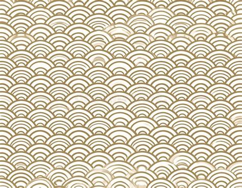 Traditional Japanese Seigaiha Wave Pattern Background Stock