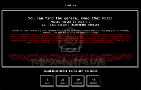 Ransomware Live Victims From Morocco