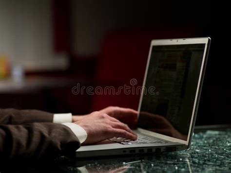 Man And Computer Stock Photo Image Of Selective Office 18686224
