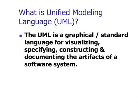 What Is Uml Visual Guide To Unified Modeling Language Diagrams Ppt