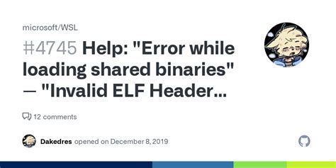 Help Error While Loading Shared Binaries Invalid Elf Header After Windows Defender