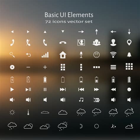 Mobile UI Icon Set 5474163 Vector Art At Vecteezy