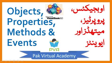 7 Vb 6 Objects Properties Methods And Events Youtube
