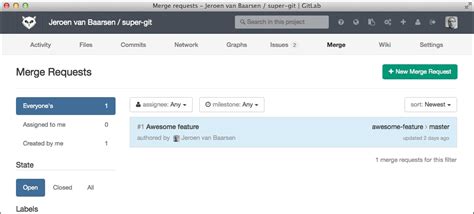 Accepting A Merge Request Gitlab Cookbook