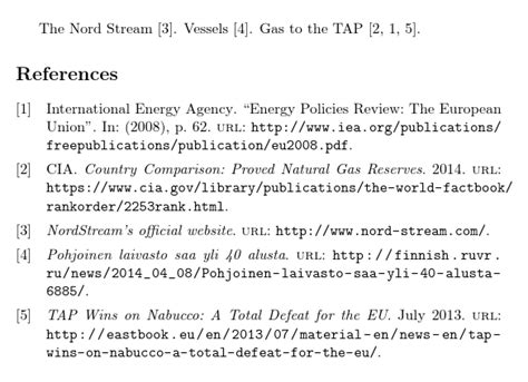 cross referencing why are urls not appearing in references with