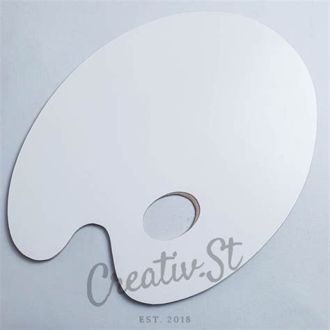 Kayu V Tec Medium Oval Wood Painting Pallet Cm X Cm No Shopee Philippines