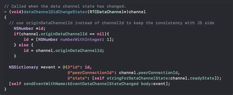 IOS DataChannelDidChangeState Crash Issue React Native Webrtc React Native Webrtc