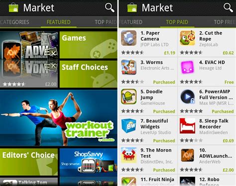 A New Look Android Market Version 3 1 5 Surfaces Over On Xda Developers Recombu