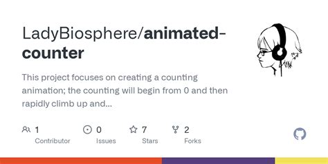 GitHub LadyBiosphere Animated Counter This Project Focuses On Creating A Counting Animation