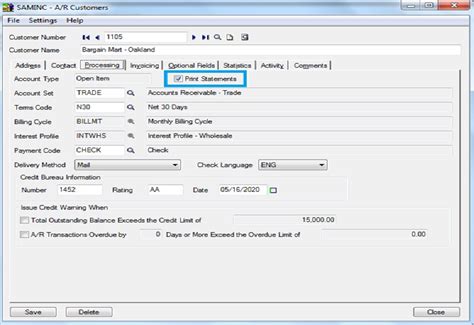Print Customer Statements In Sage 300 Erp Sage 300 Erp Tips Tricks