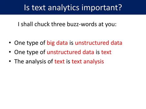 Fun With Text Hacking Text Analytics Ppt