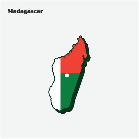 Madagascar Map And Flag