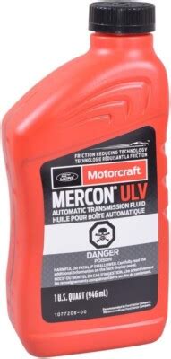 Motorcraft Xt12qulv Automatic Transmission Fluid Mercon Ulv Atf 1 Quart