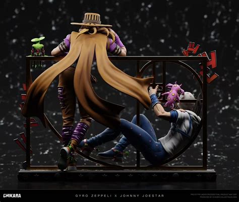 Chikara Studio Jojo S Bizarre Johnny Joestar Gyro Zeppeli Resin