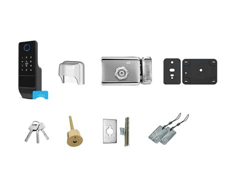 No Wiring Outdoor Fingerprint Rim Unlock Smart Card Digital Code Electronic Door Lock For Home