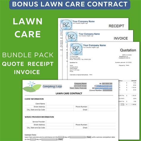 Tree Service Invoice Etsy