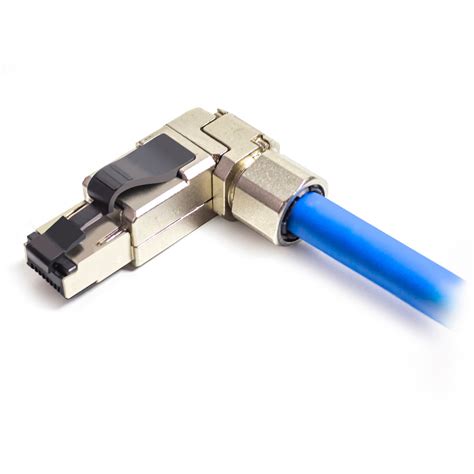 Serveredge Rj45 Cat6a Shielded Angled Industrial Field Connector