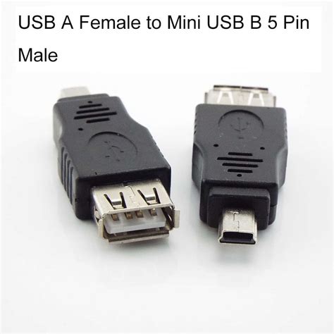 Mini Type A B 插孔分路器 Otg 轉換器 Usb 2 0 A 母頭公頭轉 Mini B 5 針母頭 公頭連 蝦皮購物
