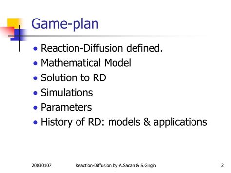 Ppt Exploring Reaction Diffusion Patterns History Modeling
