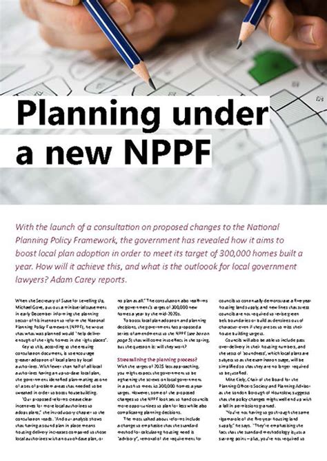 Planning Under A New Nppf