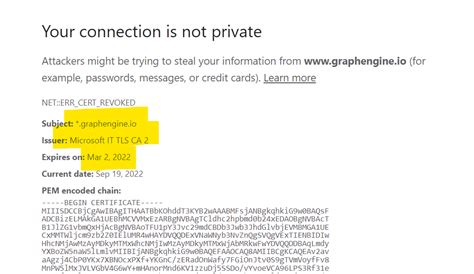 Public Website Certificate Is Not Valid Issue Microsoft GraphEngine GitHub