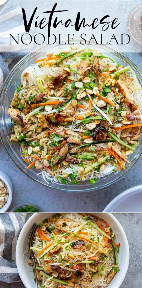 Vietnamese Vermicelli Noodle Salad With Grilled Chicken Recipe