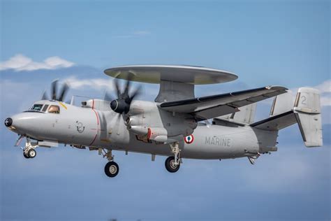 Premium Ai Image French Navy E2 Hawkeye Landing And Rafaels Takeoffs