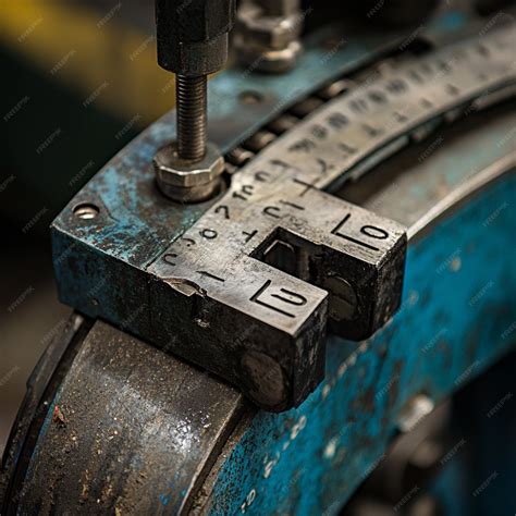 A Closeup Of A Conduit Benders Bending Guide And Degree Markings