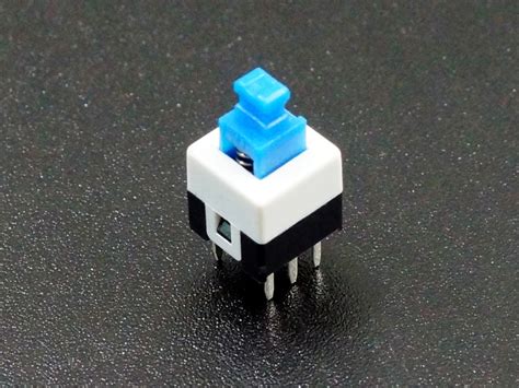 Latching Pushbutton DPDT Switch 5 Pack ProtoSupplies