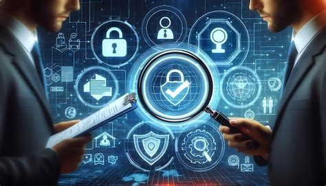 2d Vector As Security Audit Icon With A Checklist And Magnifying Glass Concept As Vector