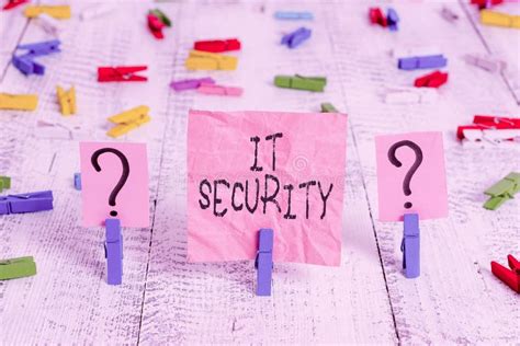 Handwriting Text Writing It Security Concept Meaning Protection Of