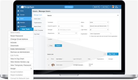 IT Administratior Friendly Platform MangoApps