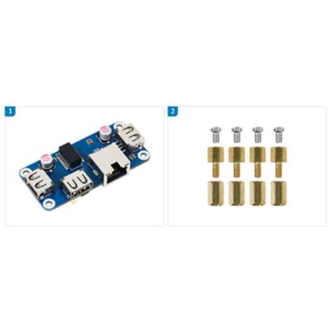 Buy For Raspberry Pi Zero 2w Usb Hub Ethernet Expansion Board Adapter