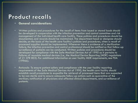 Cssd Basics Chemical Indicators Biological Indicators And Recall Process Pdf