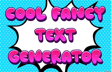 Cool Fancy Text Generator Text Effect and Logo Design Font