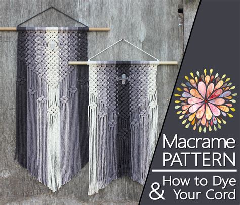 macrame pattern pdf tutorial instant download diy macrame wall etsy