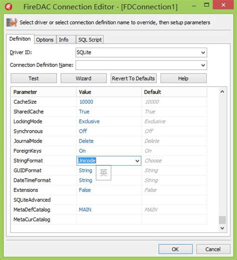 Firedac连接sqlite乱码的解决 Delphi中间件 博客园