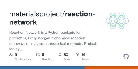 GitHub Materialsproject Reaction Network Reaction Network Is A Python Package For Predicting