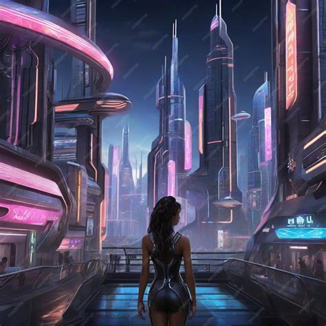Premium Photo | Explore a futuristic metropolis with tow